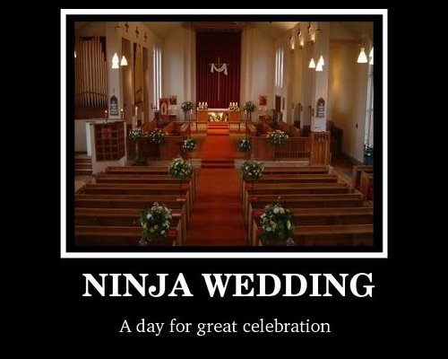 ninja wedding - MyConfinedSpace