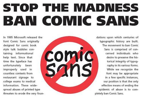 wtf is wrong with comic sans? - MyConfinedSpace