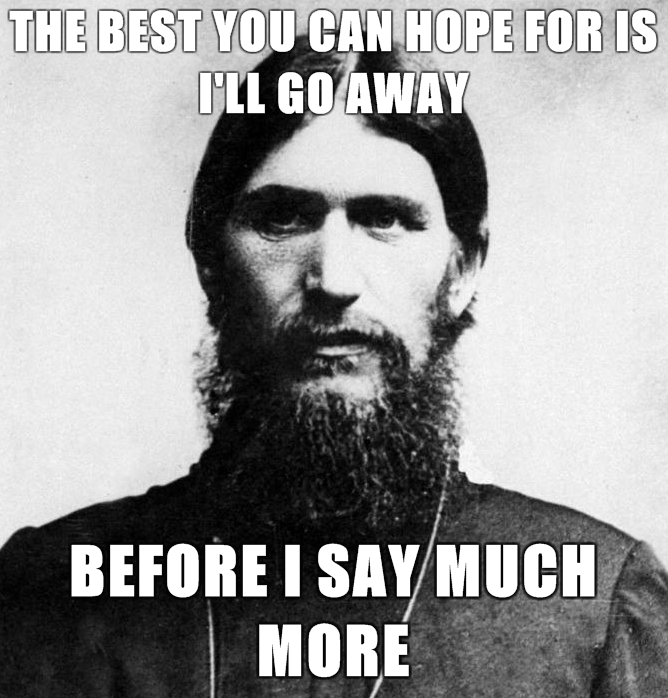 Rasputin memes - MyConfinedSpace