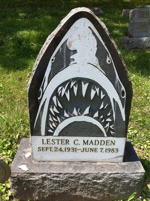 shark tombstone - MyConfinedSpace