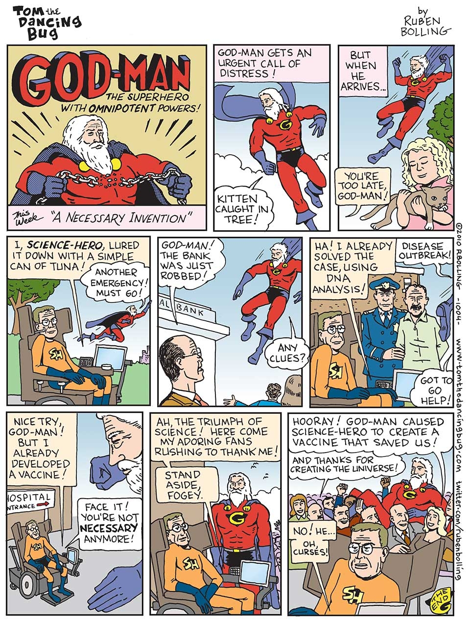God-man vs. Science-Hero - MyConfinedSpace