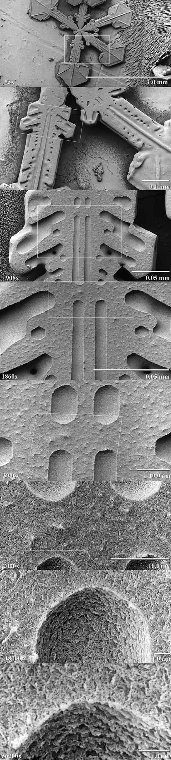 Snow Under A Microscope - MyConfinedSpace