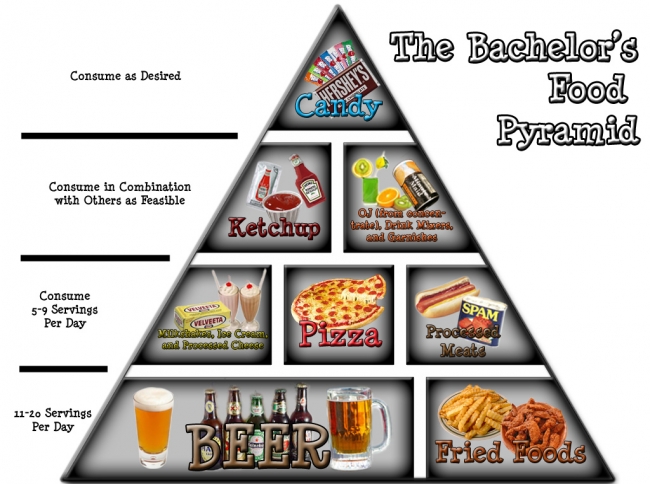 The Bachelor’s Food Pyramid - MyConfinedSpace