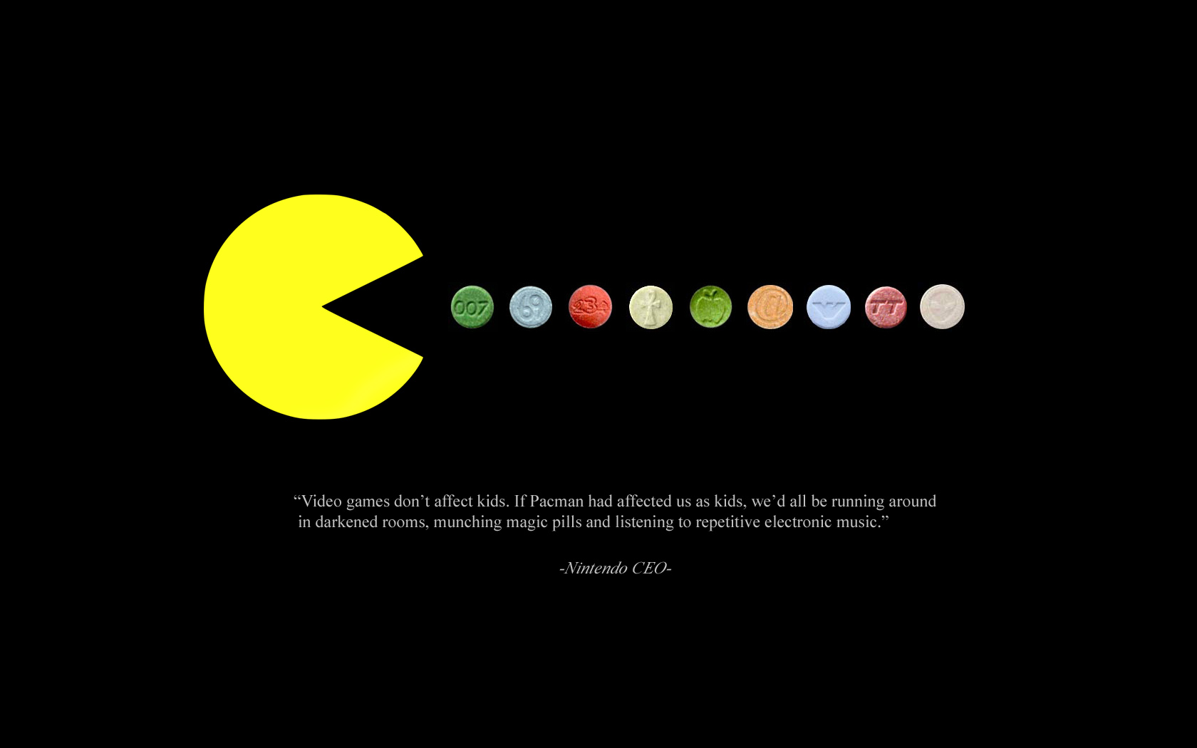 Pac-Man munching pills - MyConfinedSpace