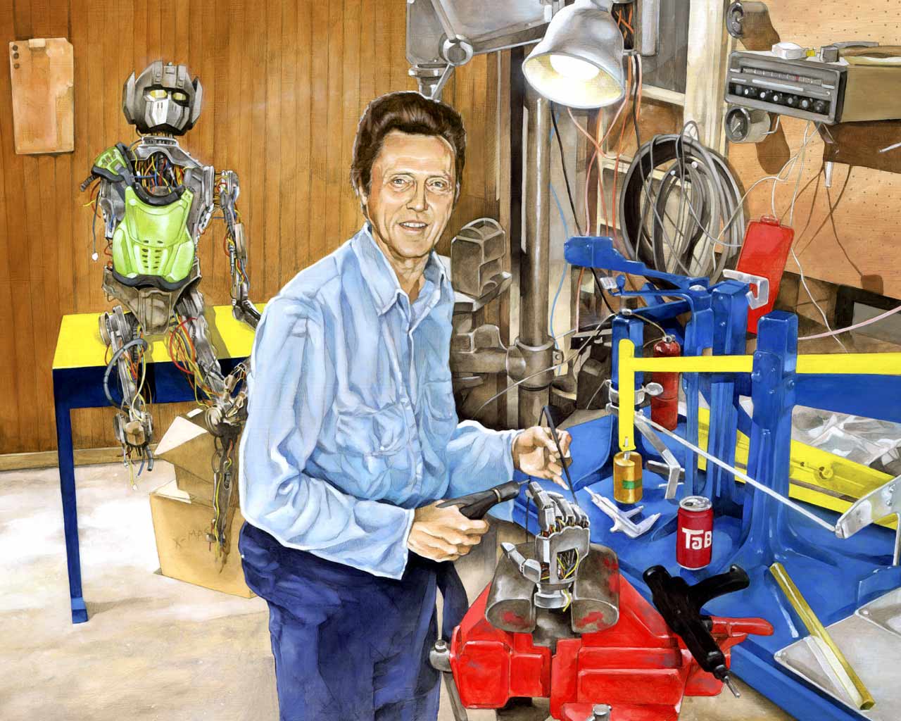 Christopher Walken building Optimus Prime - MyConfinedSpace