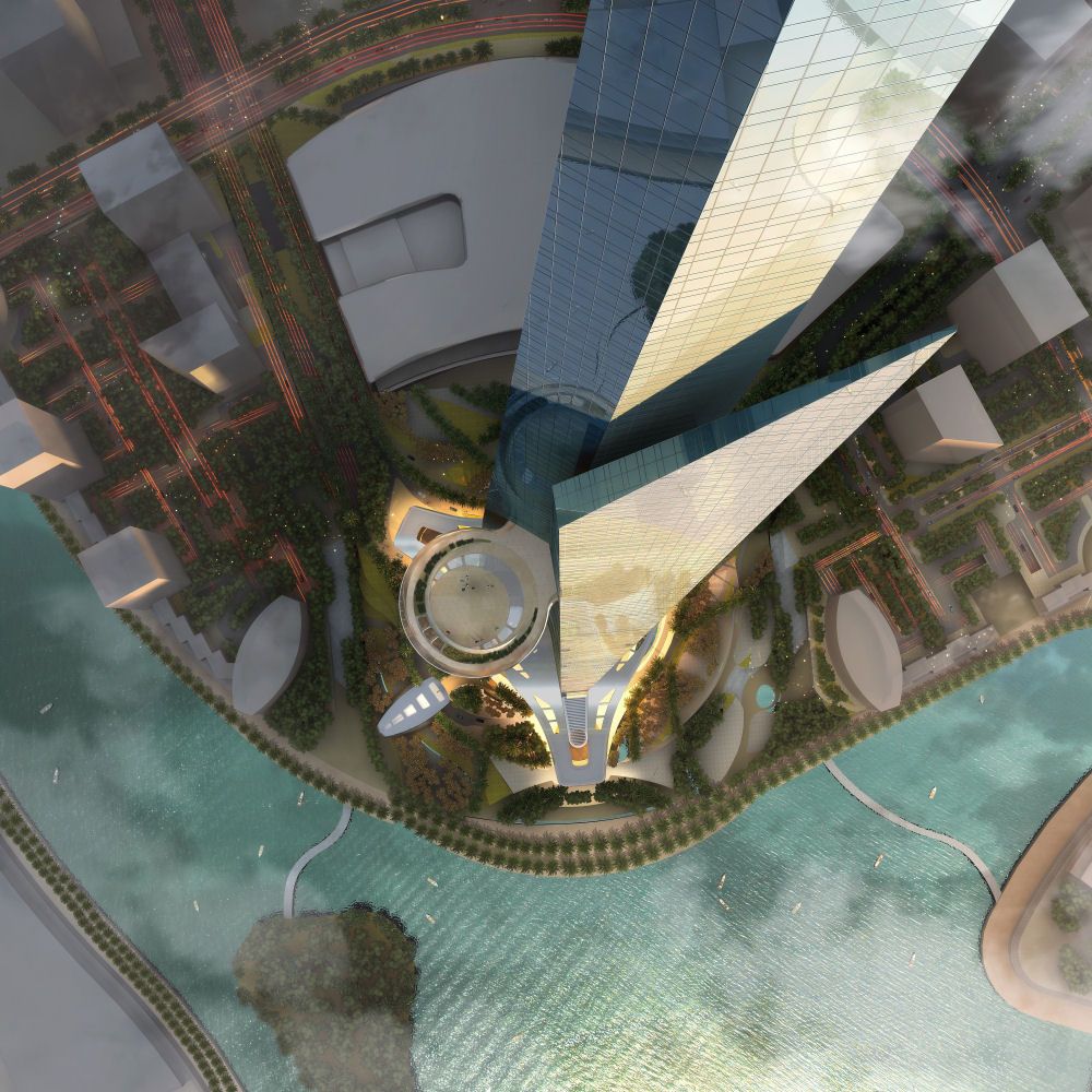 1km tall - Kingdom Tower, Jeddah - MyConfinedSpace