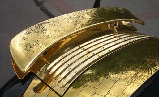 Gold Porsche - MyConfinedSpace