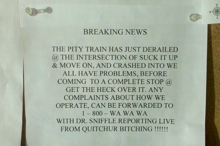 The pity train - MyConfinedSpace