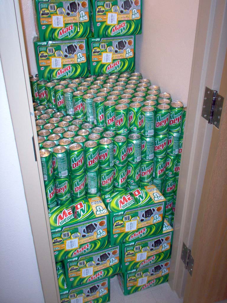 Mountain Dew Closet - MyConfinedSpace