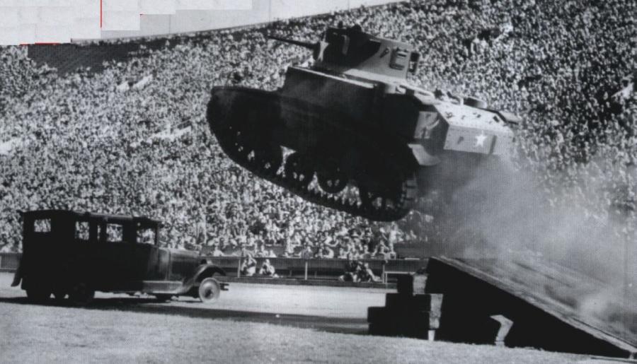 Russian Tank Ramp Jump - MyConfinedSpace