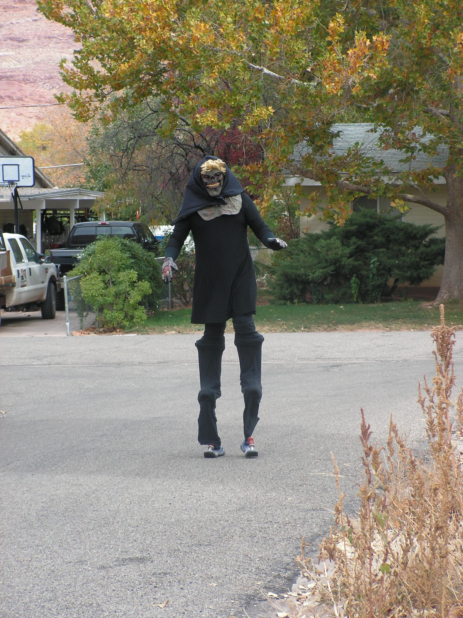 My Halloween costume–8 foot tall old lady thingy - MyConfinedSpace