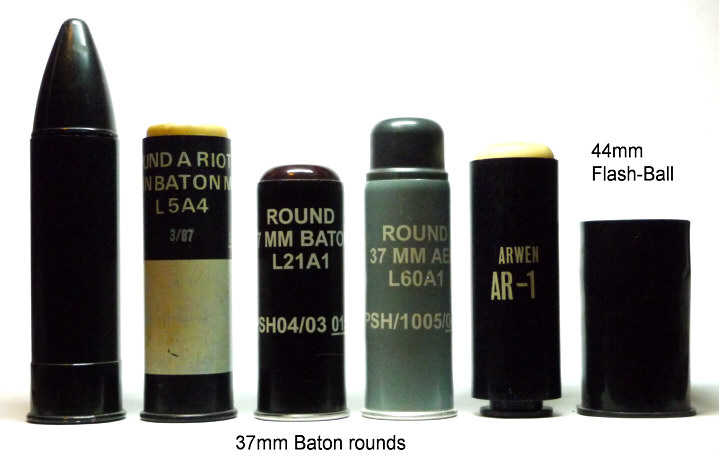 Plastic Baton Rounds (rubber bullets) - MyConfinedSpace