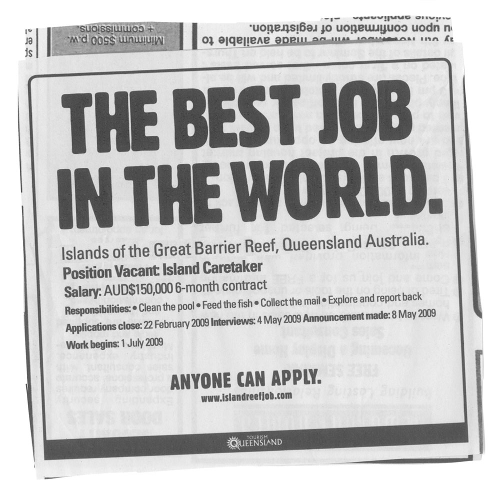 Reddit. What would be your favorite job? The one advertised in this ...