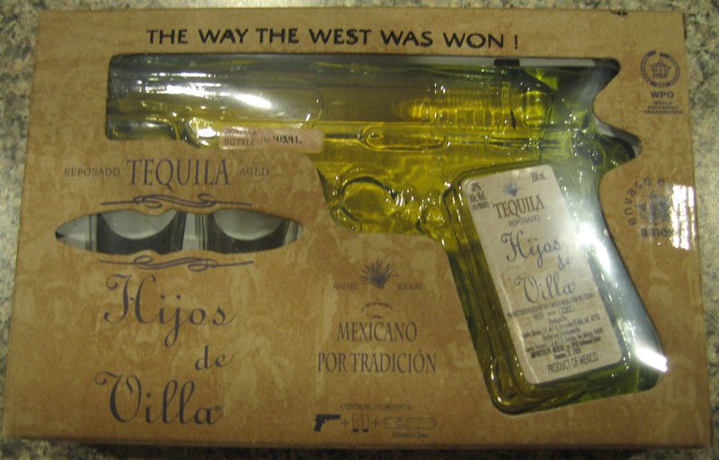 Tequila-filled Glass Revolver - MyConfinedSpace