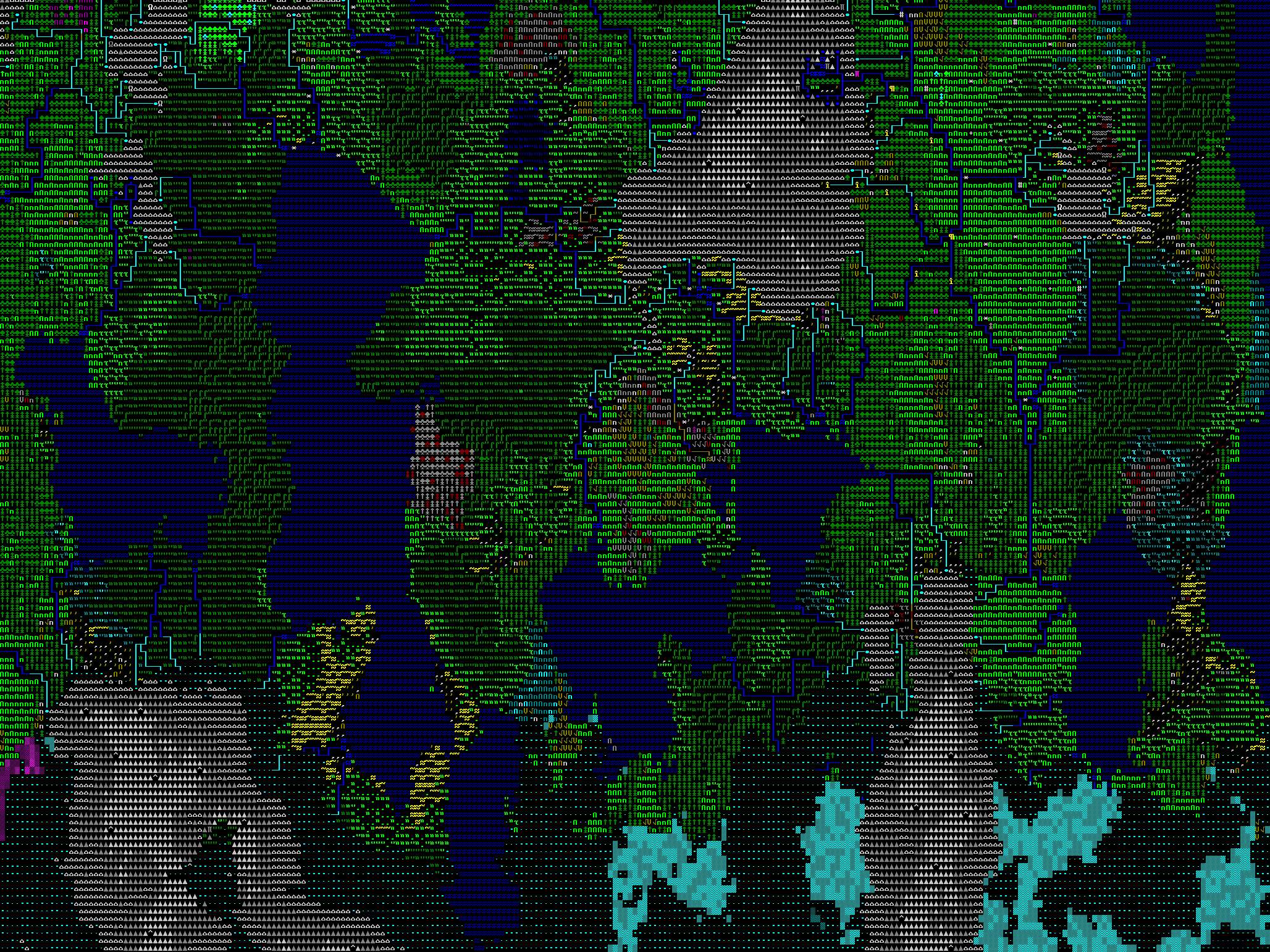 Dwarf Fortress World Map - MyConfinedSpace